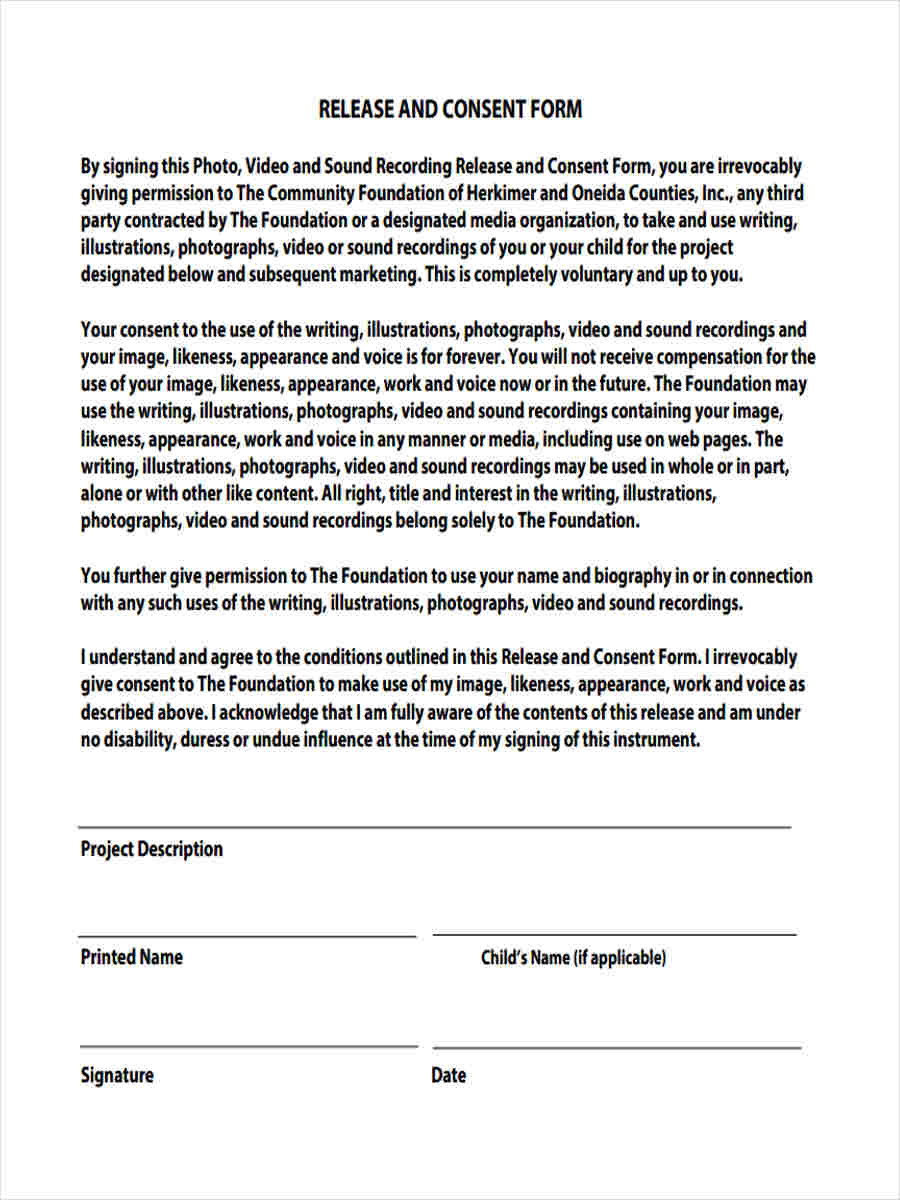 FREE 34+ Consent Form Formats in PDF | MS Word | Excel