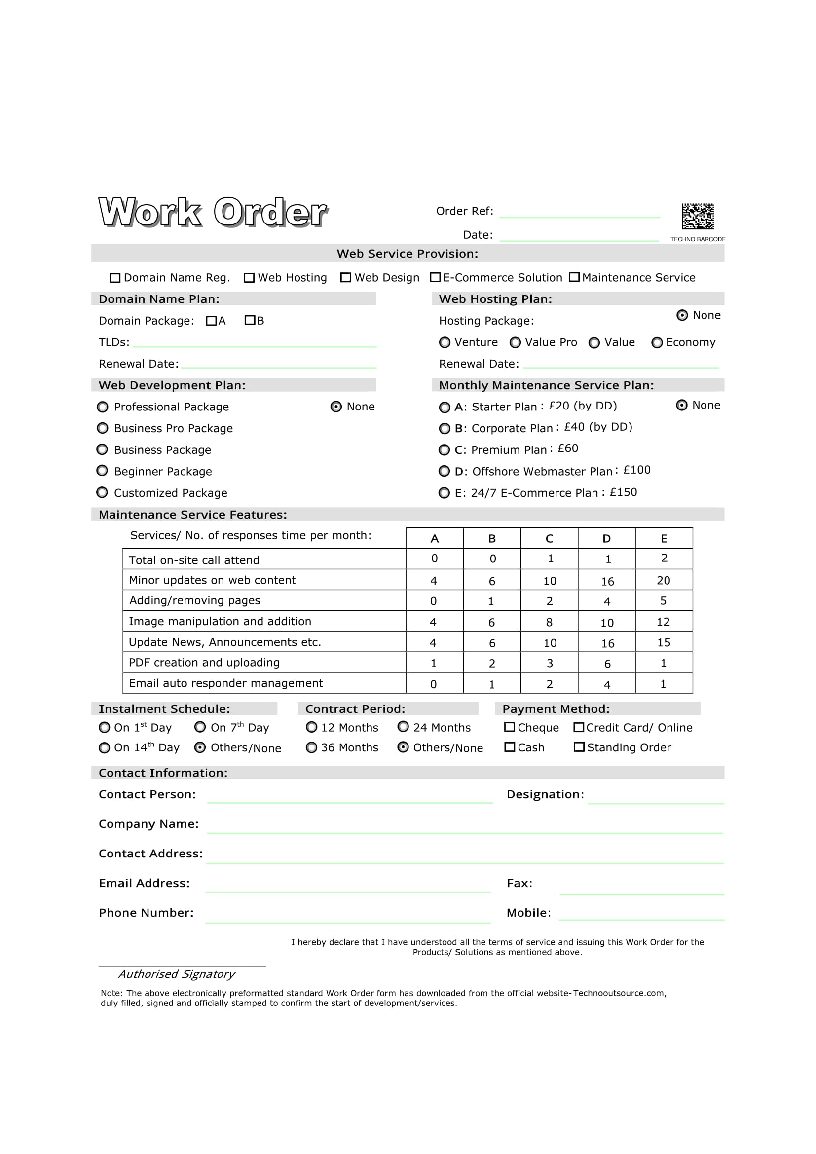 FREE 14+ Functional Work Forms in PDF | Ms Word | Excel