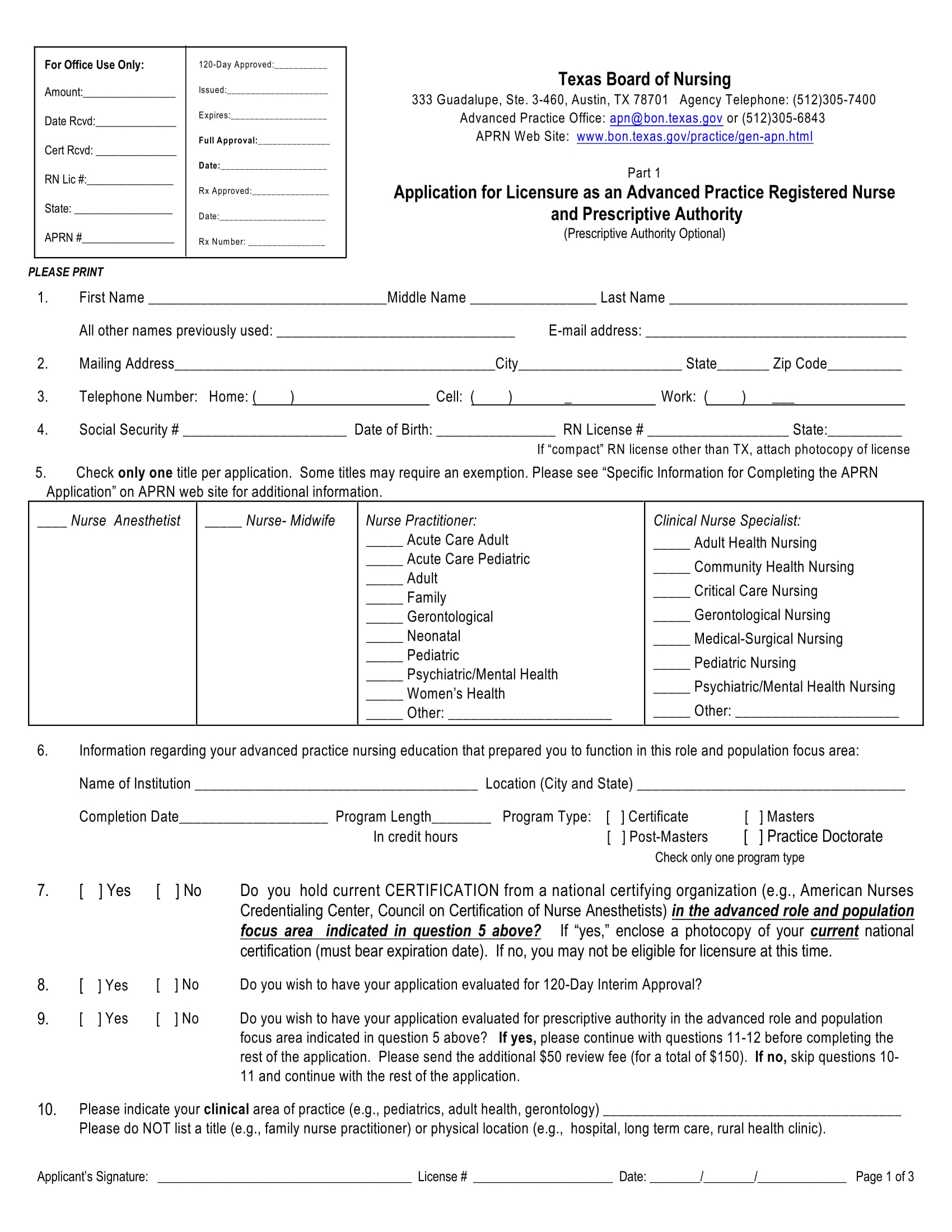 FREE 14+ Nurse Application Form Samples, PDF, MS Word, Google Docs