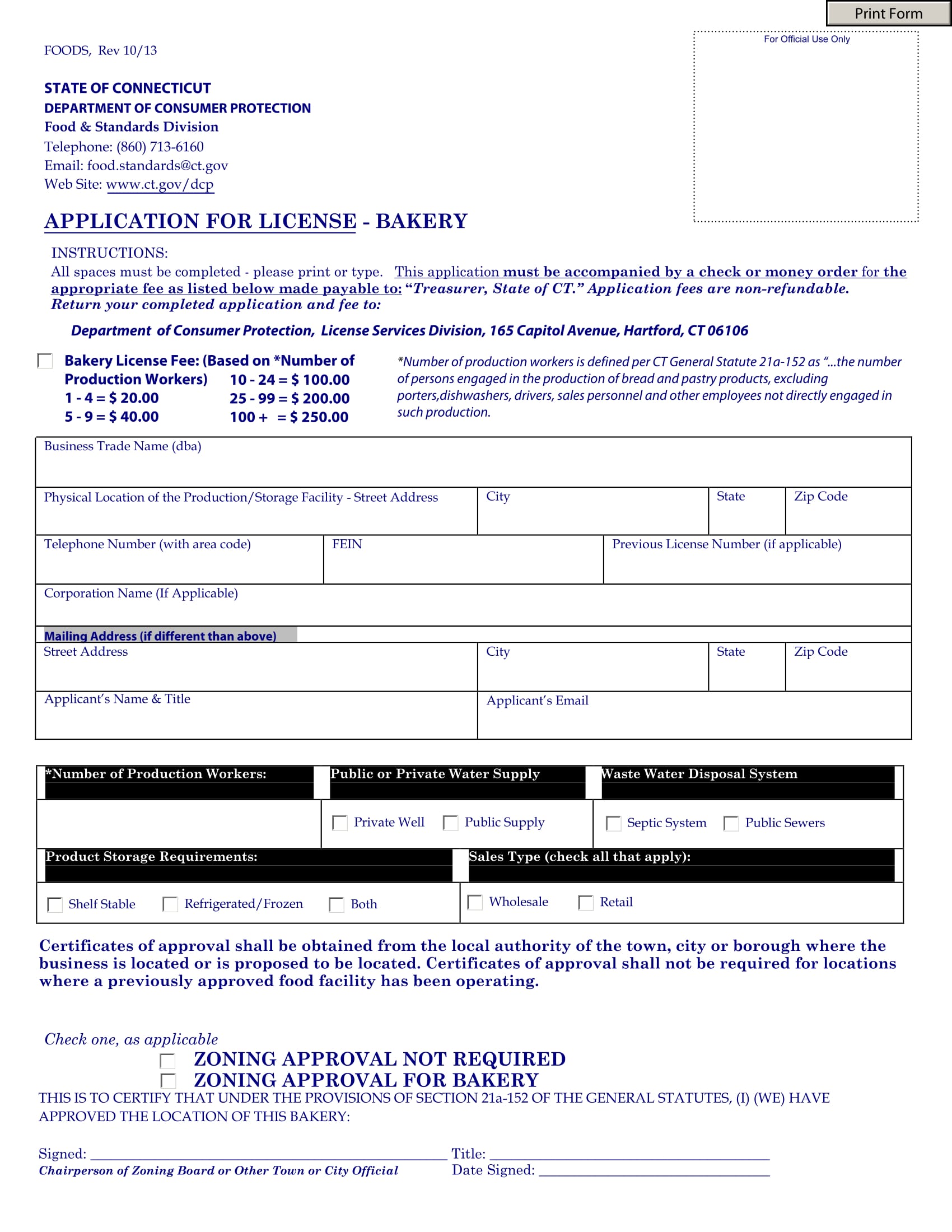 FREE 10+ Required Forms for Opening and Operating a Bakery Business in PDF