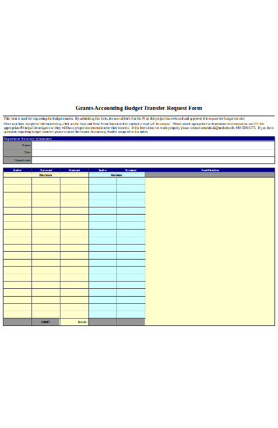FREE 11+ Accounting Request Forms in PDF | Excel | MS Word