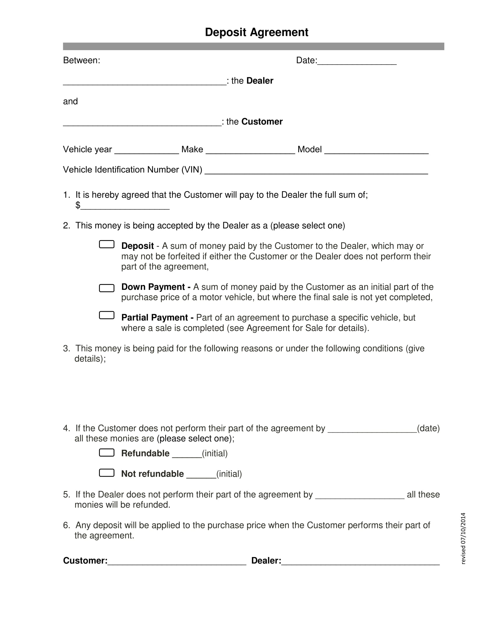 FREE 15+ Business Forms for Car Dealers in PDF