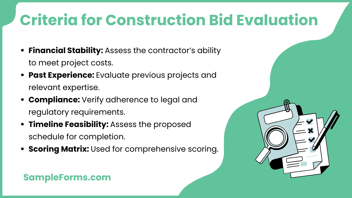 FREE 11+ Bid Evaluation Form Samples, PDF, MS Word, Google Docs