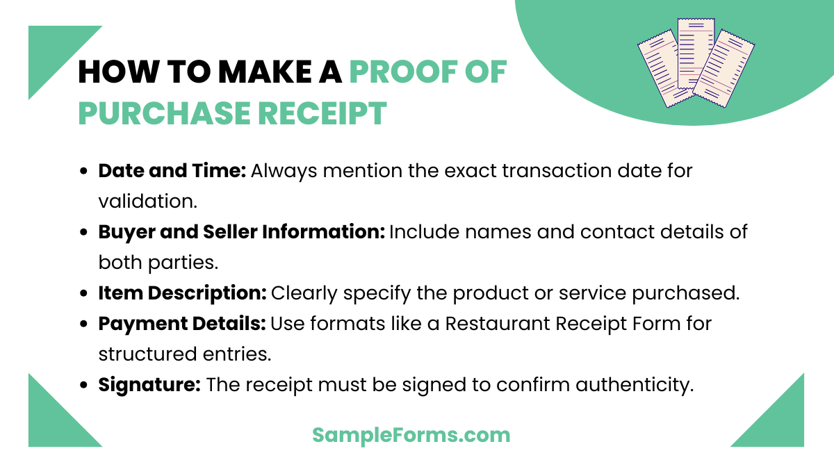 FREE 14+ Purchase Receipt Form Samples, PDF, MS Word, Google Docs, Excel