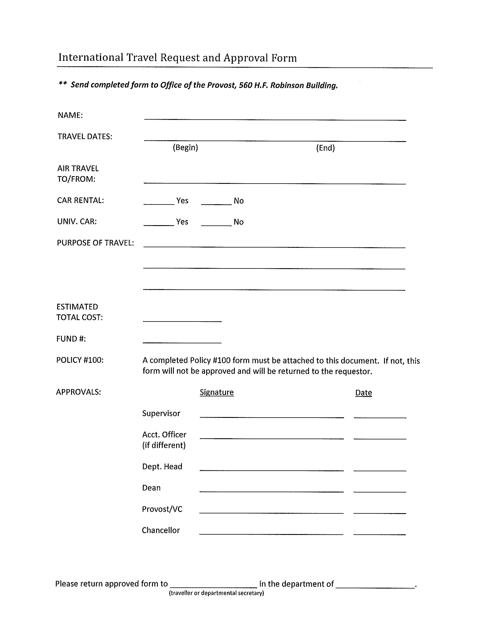 FREE 10+ Approval Forms [ Travel Request, Event and Project, Contract ]