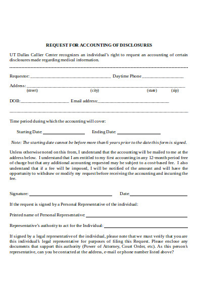 FREE 11+ Accounting Request Forms in PDF | Excel | MS Word