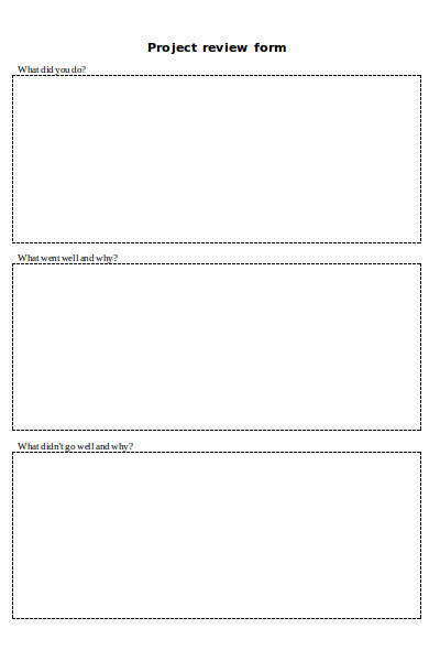 FREE 8+ Project Review Forms in PDF | Ms Word