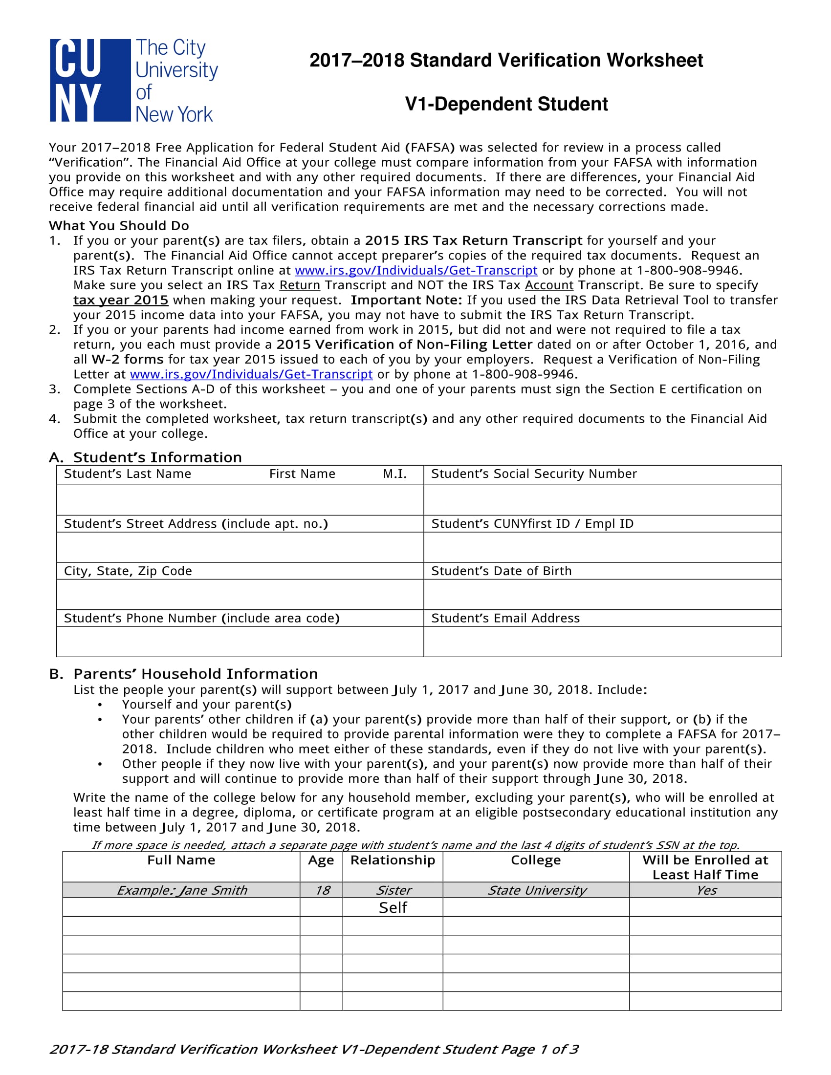 How To Fill Out A Dependent Verification Form Usages Purpose Steps 