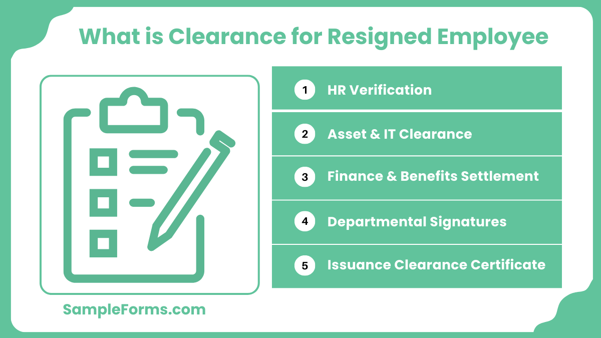 FREE 10+ Resignation Clearance Form Samples, PDF, MS Word, Google Docs