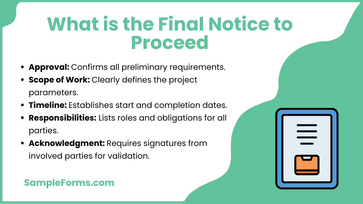 FREE 11+ Notice to Proceed Form Samples, PDF, MS Word, Google Docs