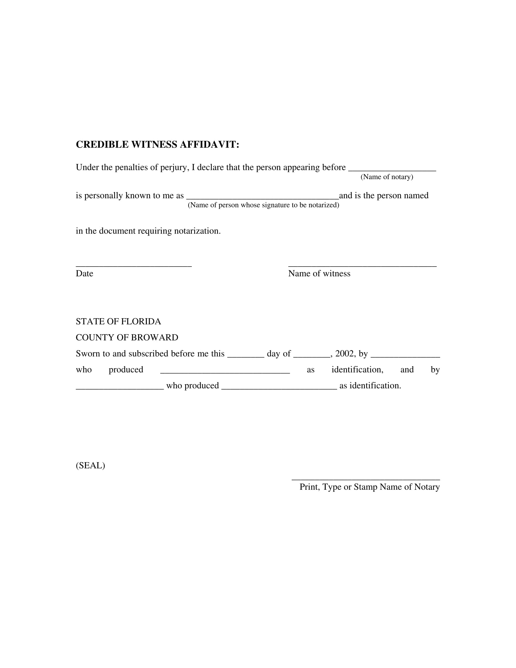 FREE 30+ Affidavit Forms in PDF | Ms Word | Excel