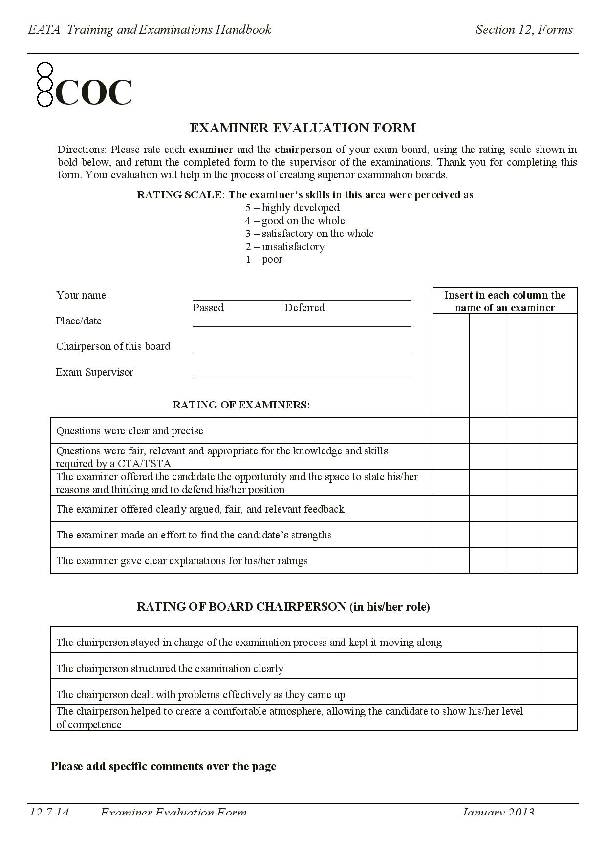 FREE 11 Exam And Test Feedback Forms In PDF Ms Word
