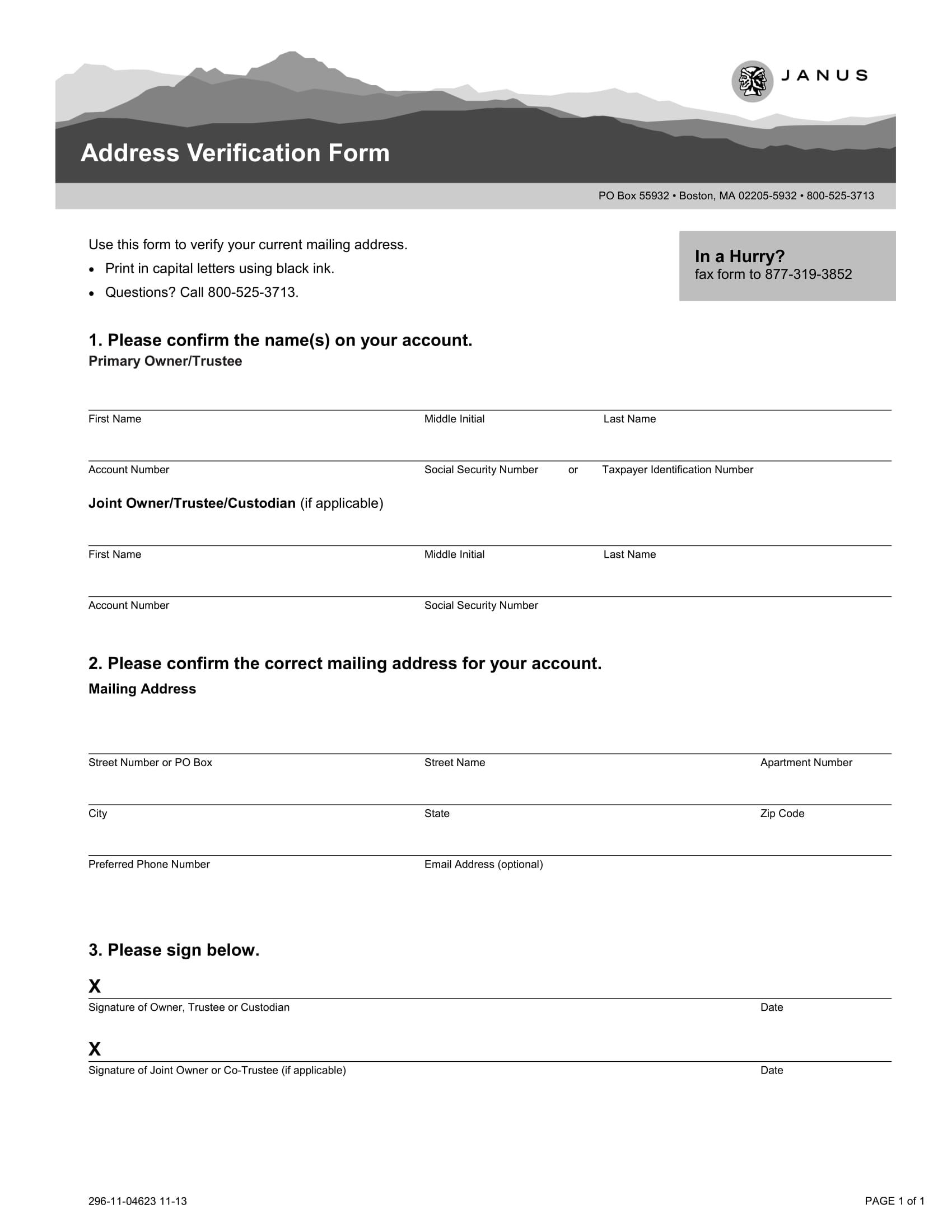 Free 13 + Address Verification Form Samples, PDF, MS Word, Google Docs