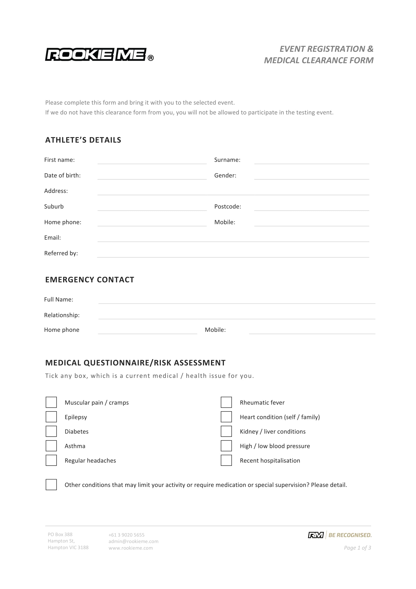 FREE 19+ Event Registration Forms in PDF | MS Word | Excel