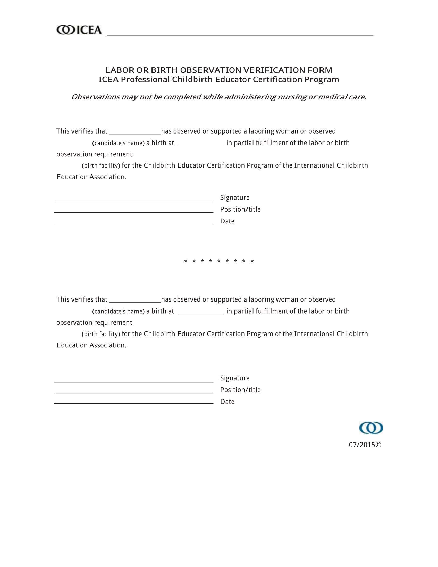 FREE 13+ Birth Verification Form Samples, PDF, MS Word, Google Docs