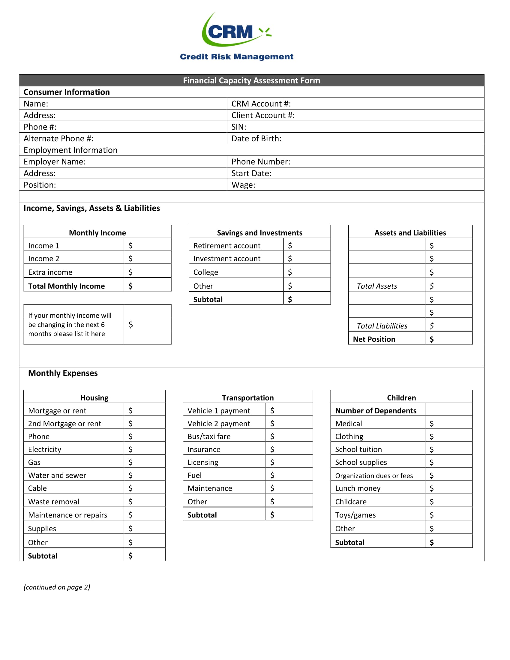 FREE 11+ Capacity Assessment Forms in PDF | Excel