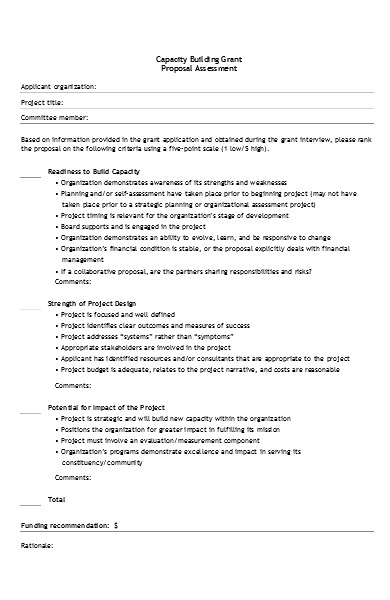 FREE 11+ Capacity Assessment Forms in PDF | Excel