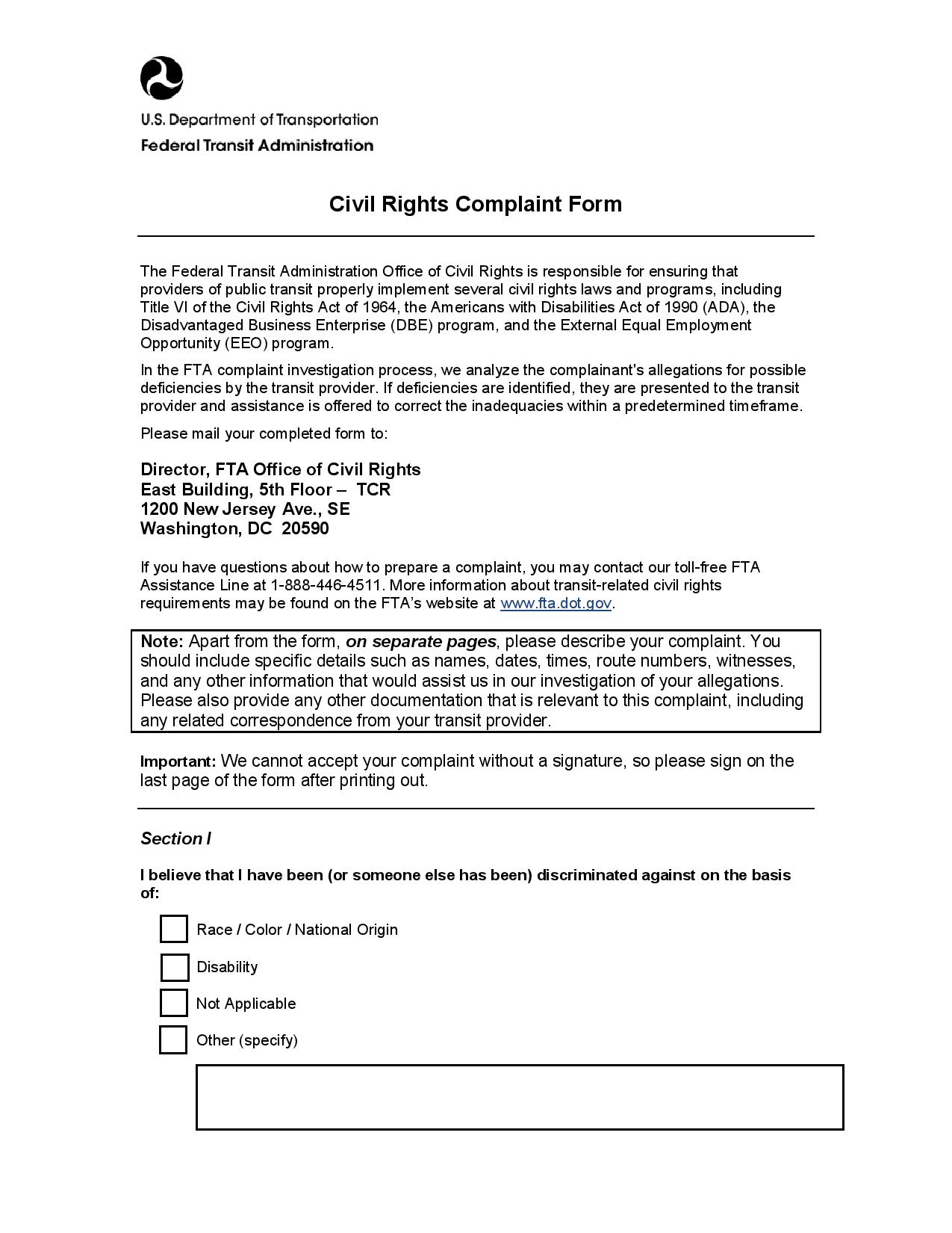 FREE 11+ Civil Complaint Forms in PDF | MS Word