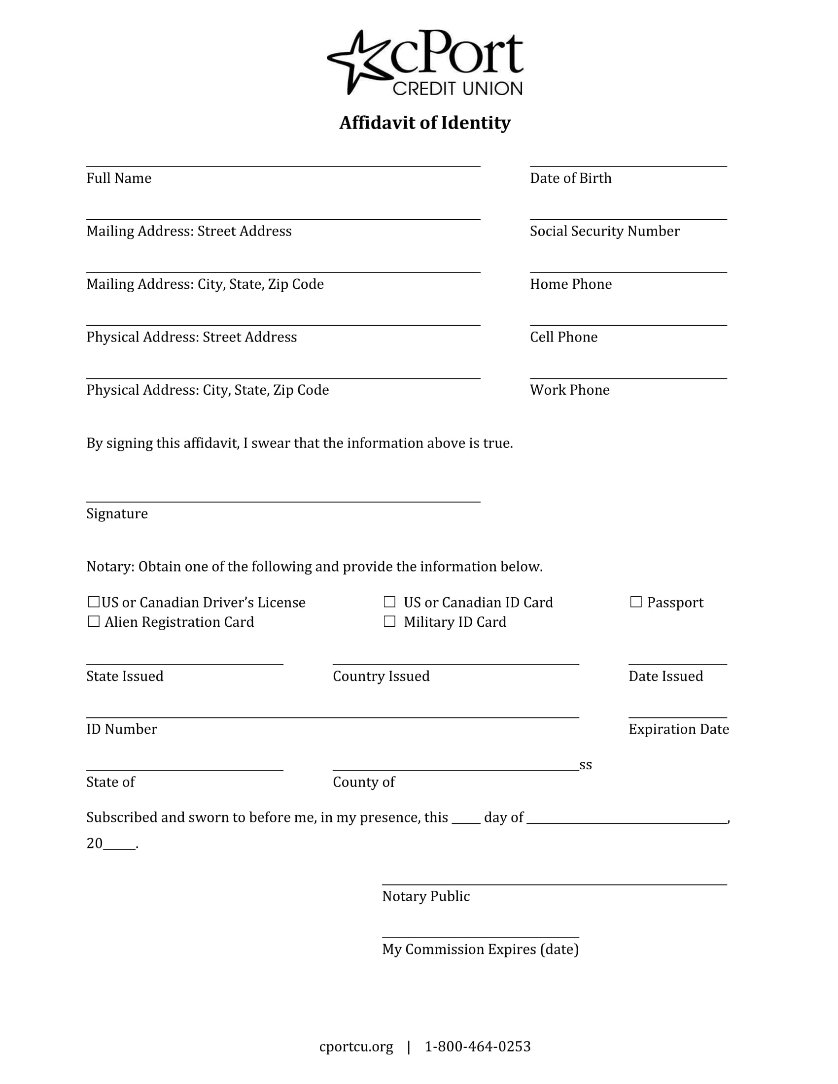 FREE 8+ Affidavit of Identity Forms in PDF