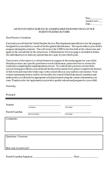 FREE 14+ Feedback Form for Parents Samples, PDF, MS Word, Google Docs