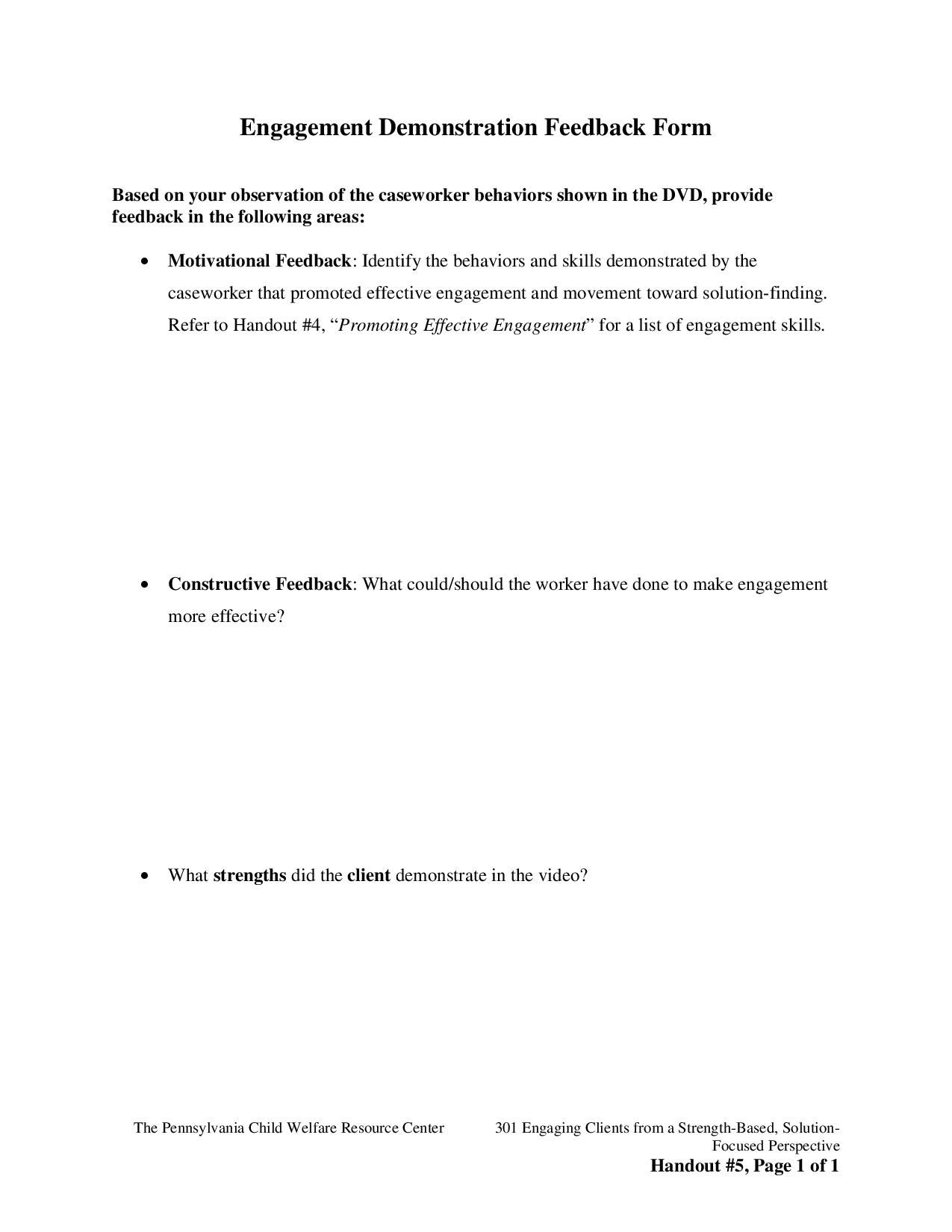 FREE 11+ Demo Feedback Forms in PDF | MS Word