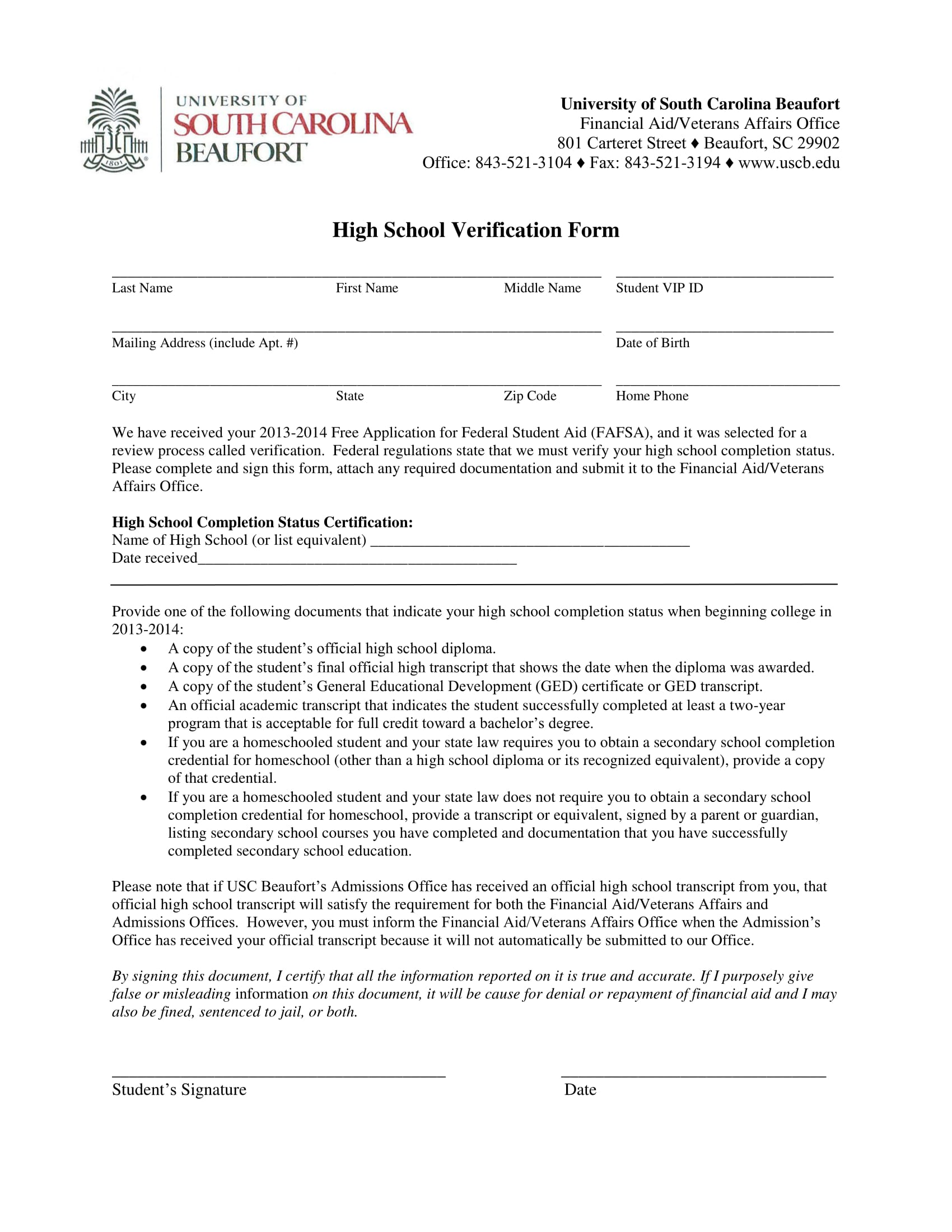 Free 13+ School Verification Form Samples, PDF, MS Word, Google Docs