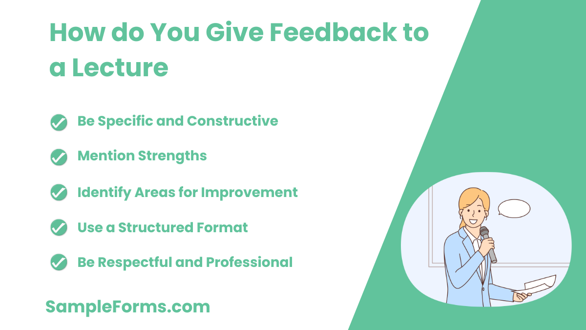 FREE 13+ Form for Lecture Feedback Samples, PDF, MS Word, Google Docs