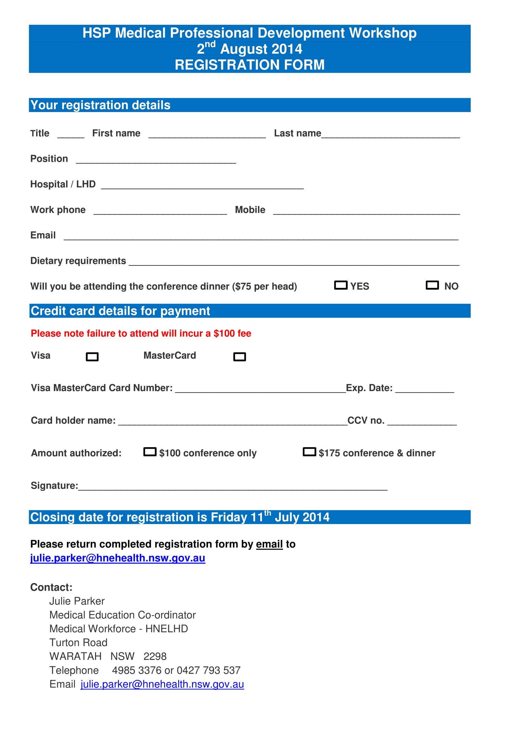 FREE 4+ Professional Development Workshop Registration Forms in PDF