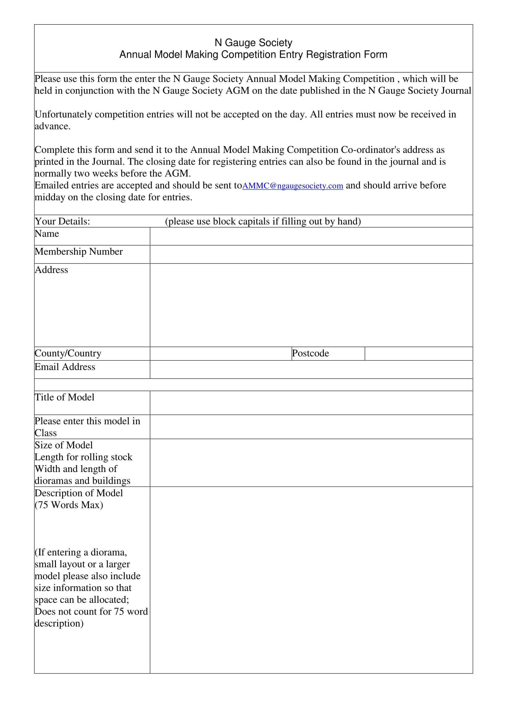 What Is a Competition Entry Registration Form? [ with Samples ]