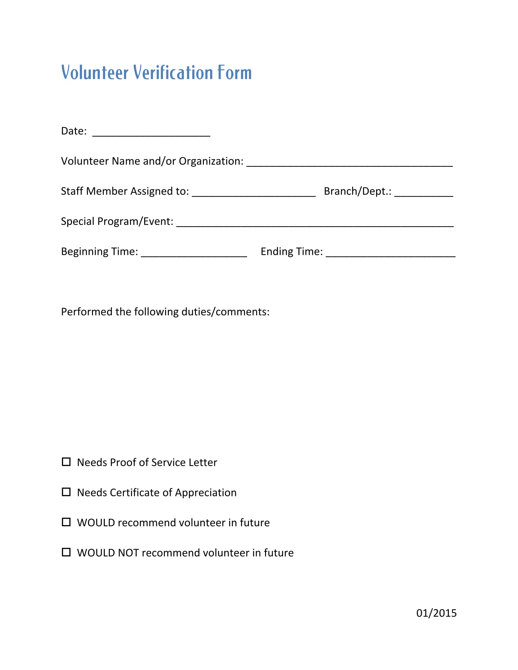 What Is a Volunteer Verification Form? [ Definition, Types, Importance ]