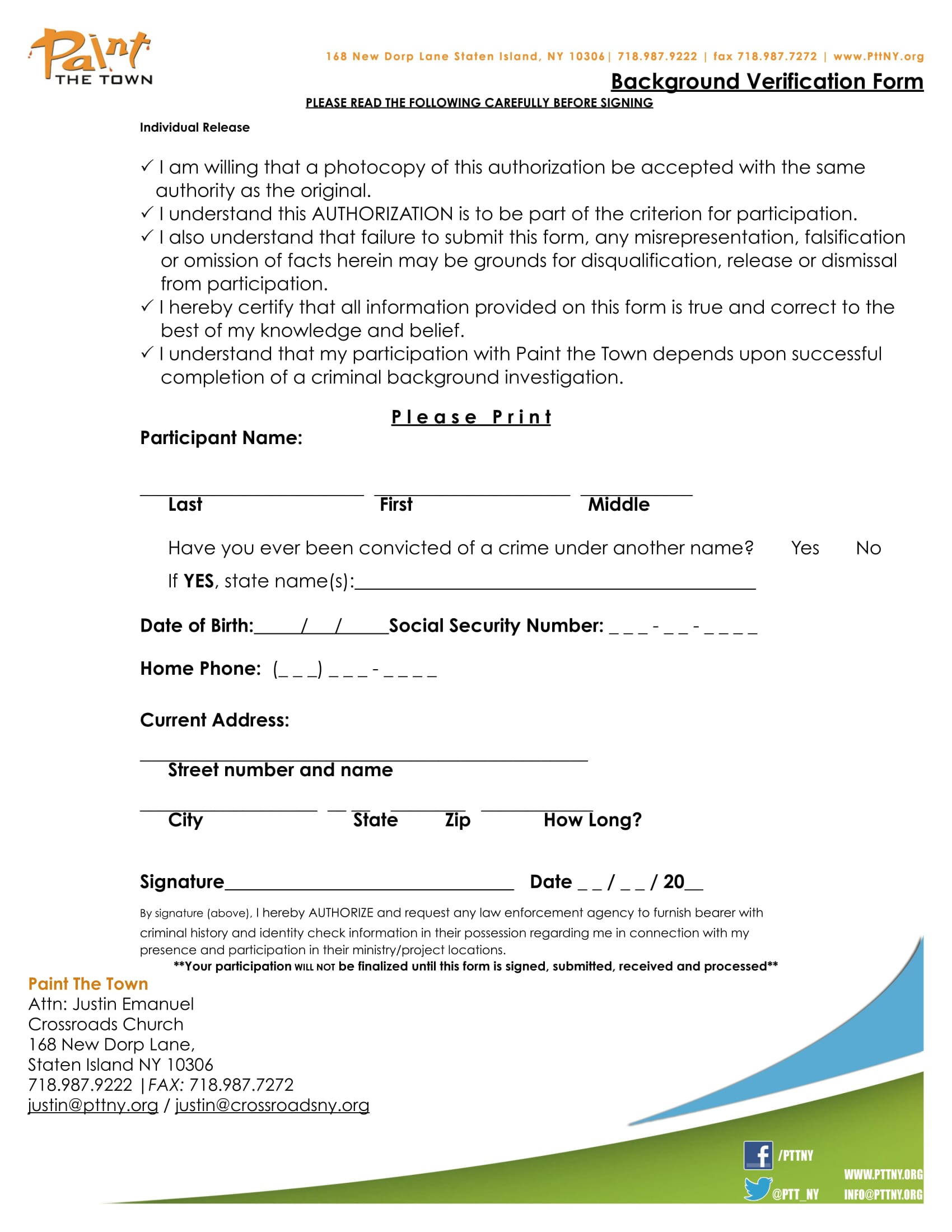 Free 13+ Background Verification Form Samples, PDF, MS Word, Google Docs