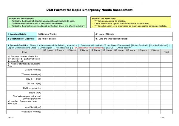 FREE 29+ Needs Assessment Forms in MS Word | PDF | Excel