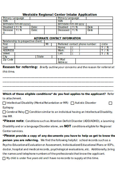 FREE 10+ Assessment Forms for Intake in PDF | MS Word