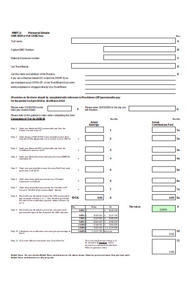 FREE 11+ Assessment Forms for Income in PDF | MS Word | Excel