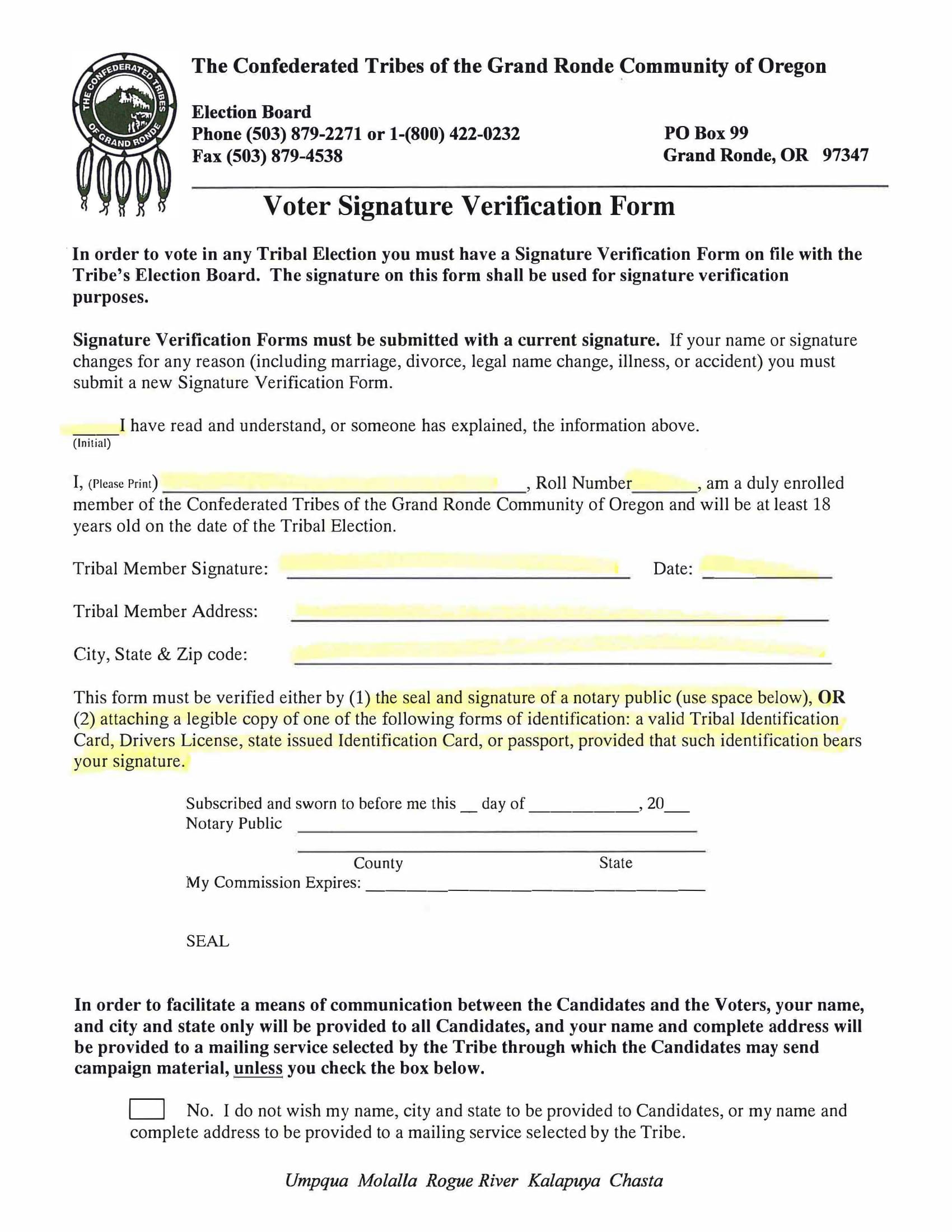 Free 13+ Signature Verification Form Samples, PDF, MS Word, Google Docs,