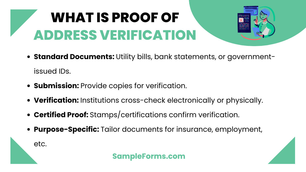 Free 13 + Address Verification Form Samples, PDF, MS Word, Google Docs