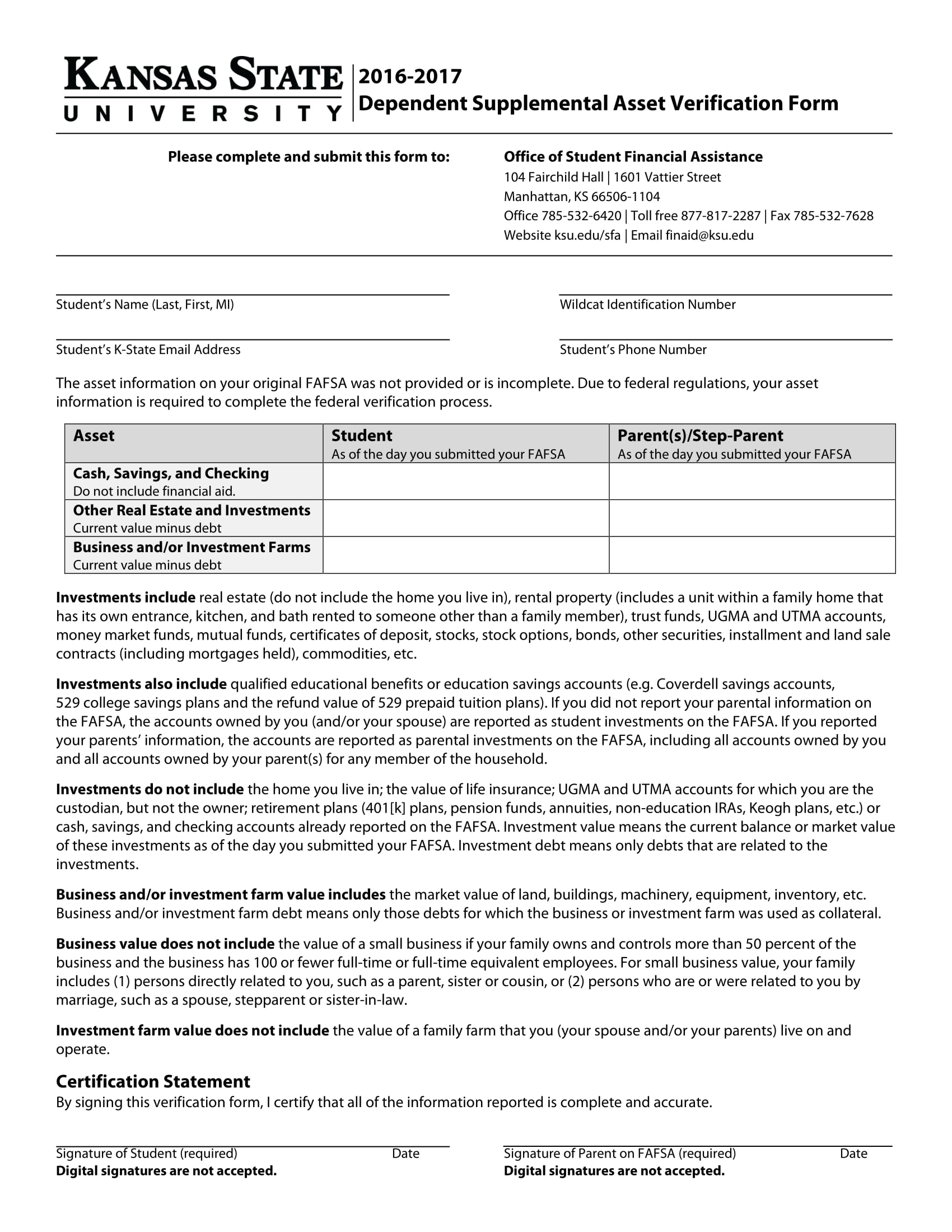 FREE 10+ Asset Verification Forms in PDF | MS Word