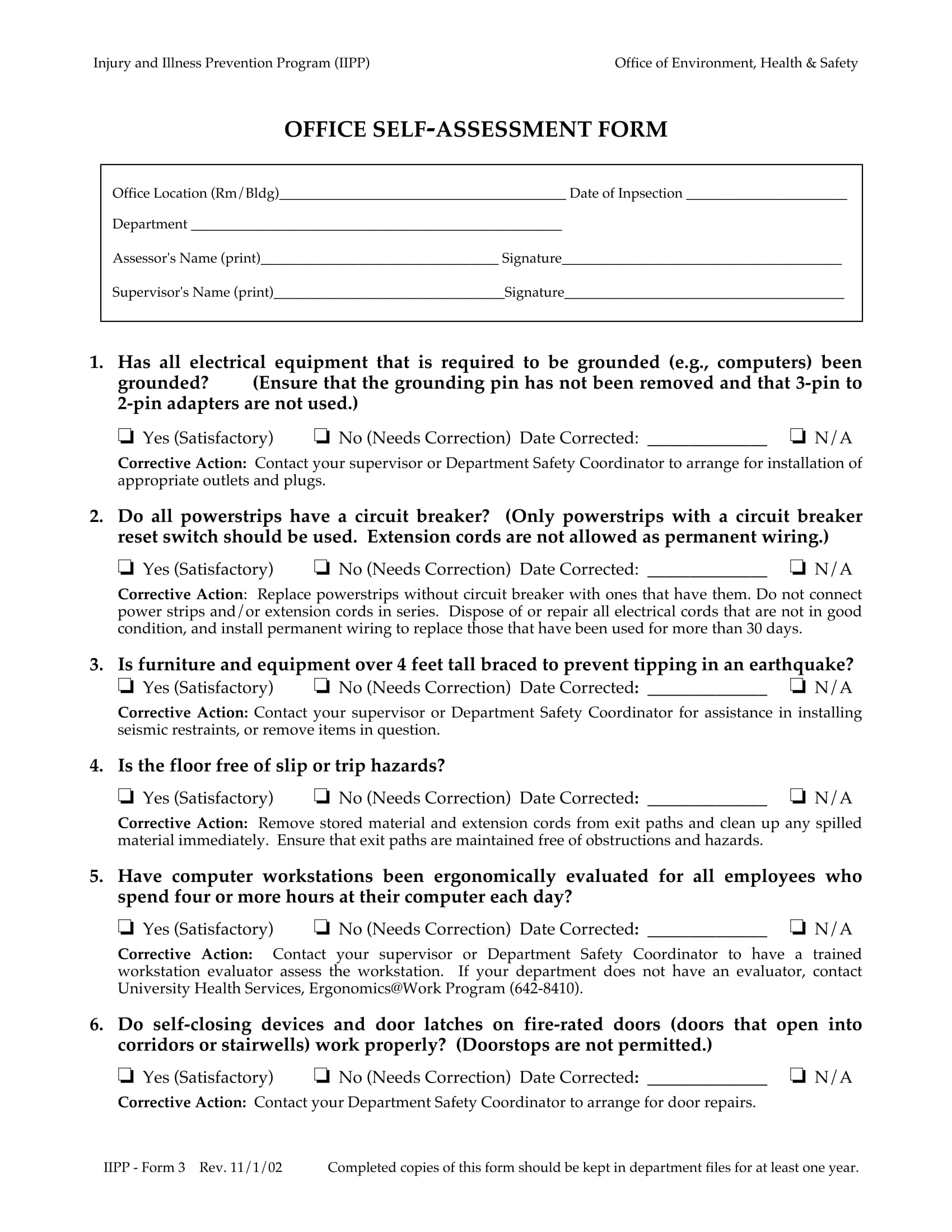 FREE 6+ Assessment Form For Employment in PDF
