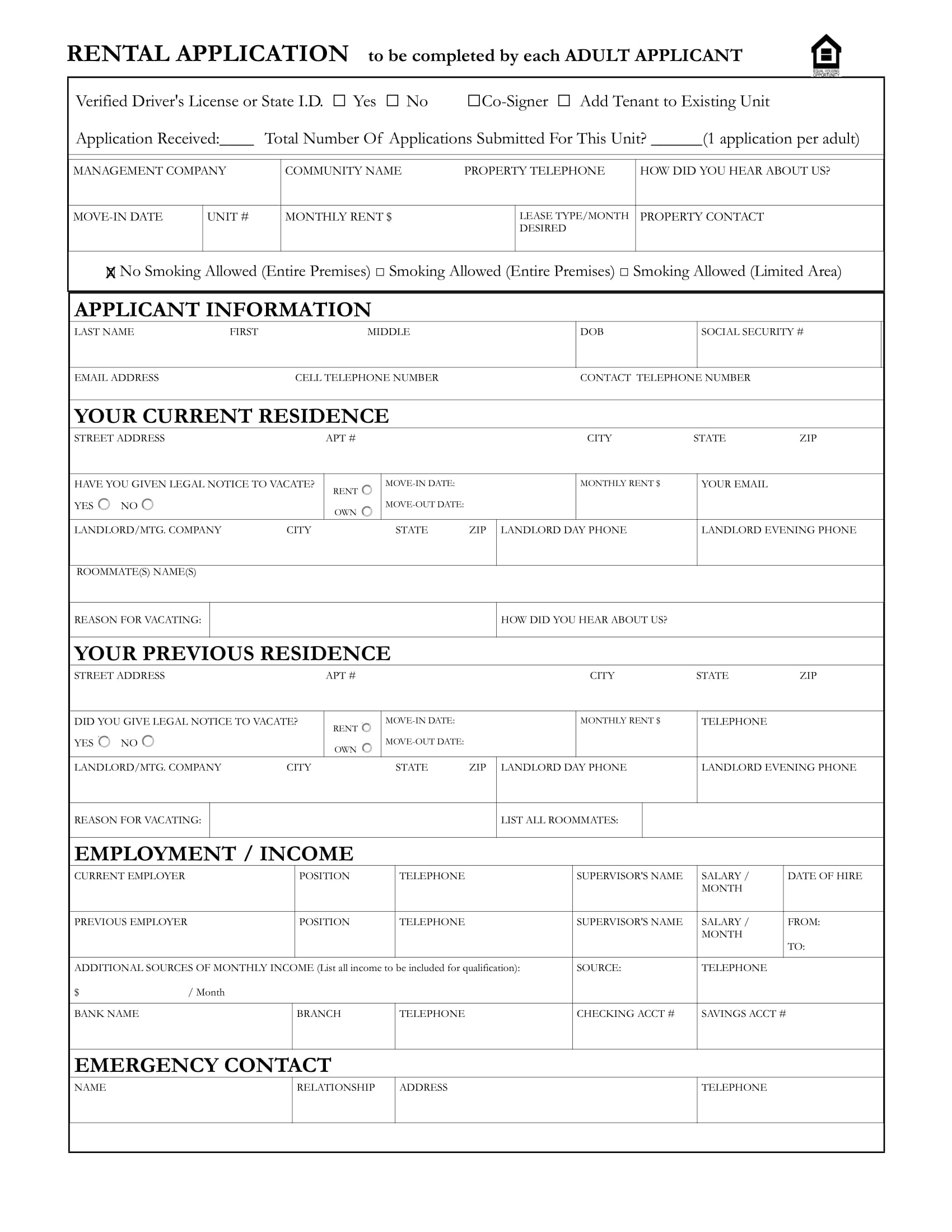 FREE 10+ Legal Application Forms in PDF | Ms Word