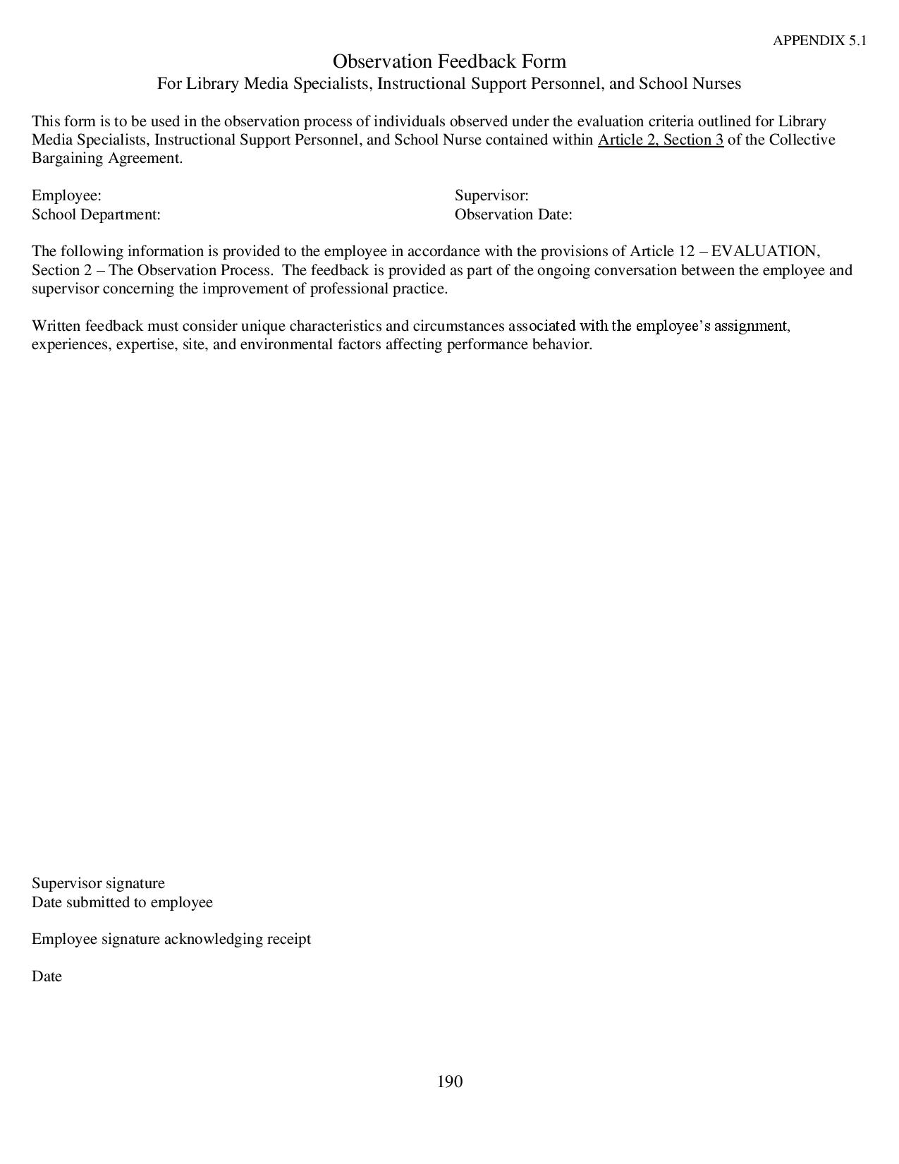 FREE 32+ Different Formats for Feedback Forms in PDF | Ms Word | Excel