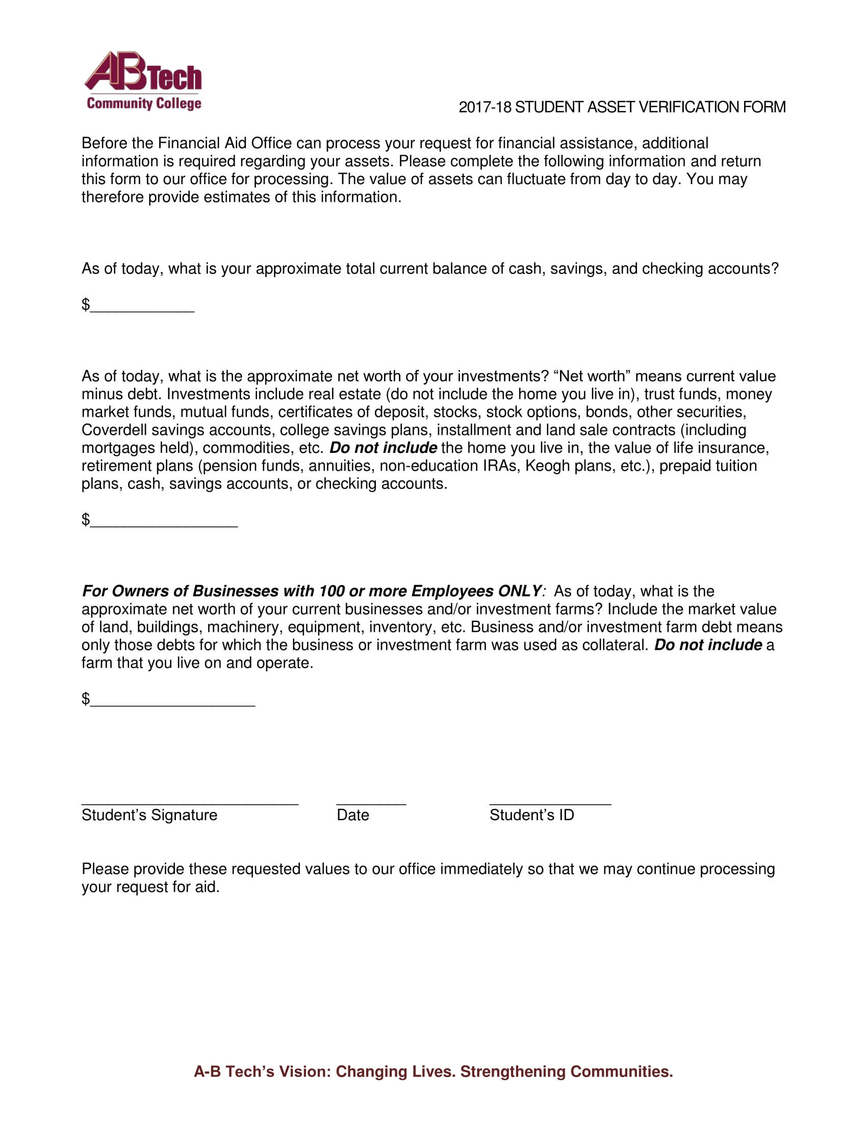 FREE 10+ Asset Verification Forms in PDF | MS Word