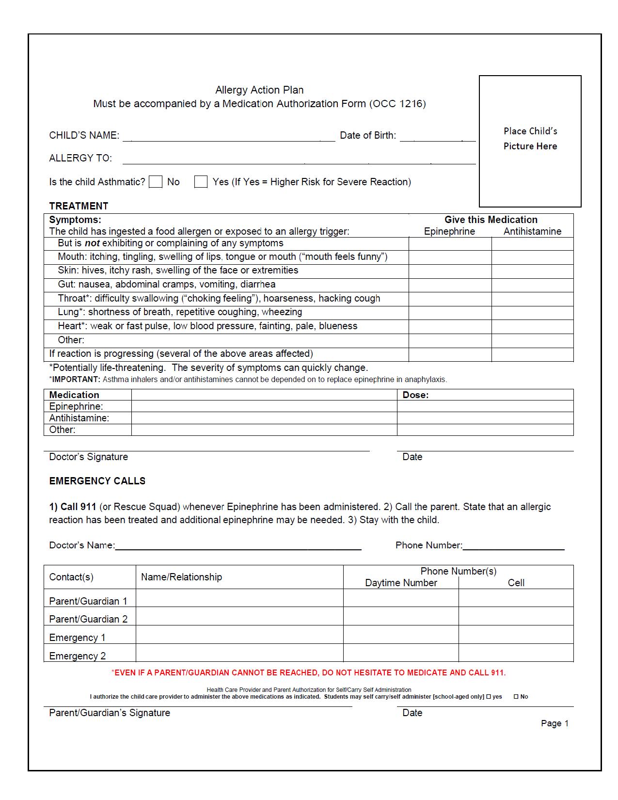 FREE 29+ Action Forms in MS Word | PDF | Excel