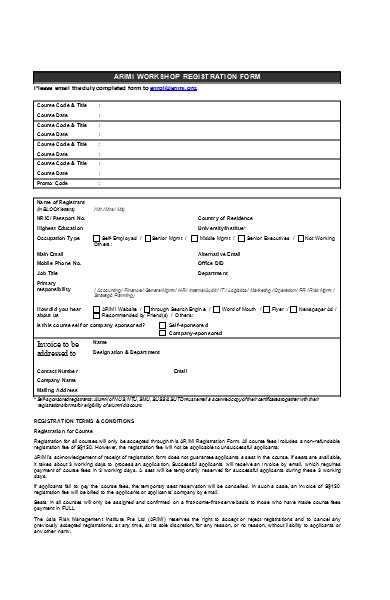 FREE 10+ Registration Request Forms in PDF | MS Word