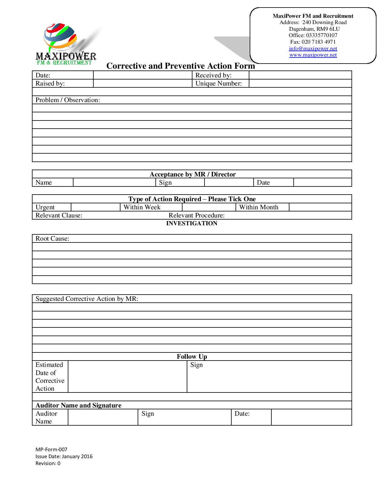 FREE 32 Action Forms In PDF MS Word Excel