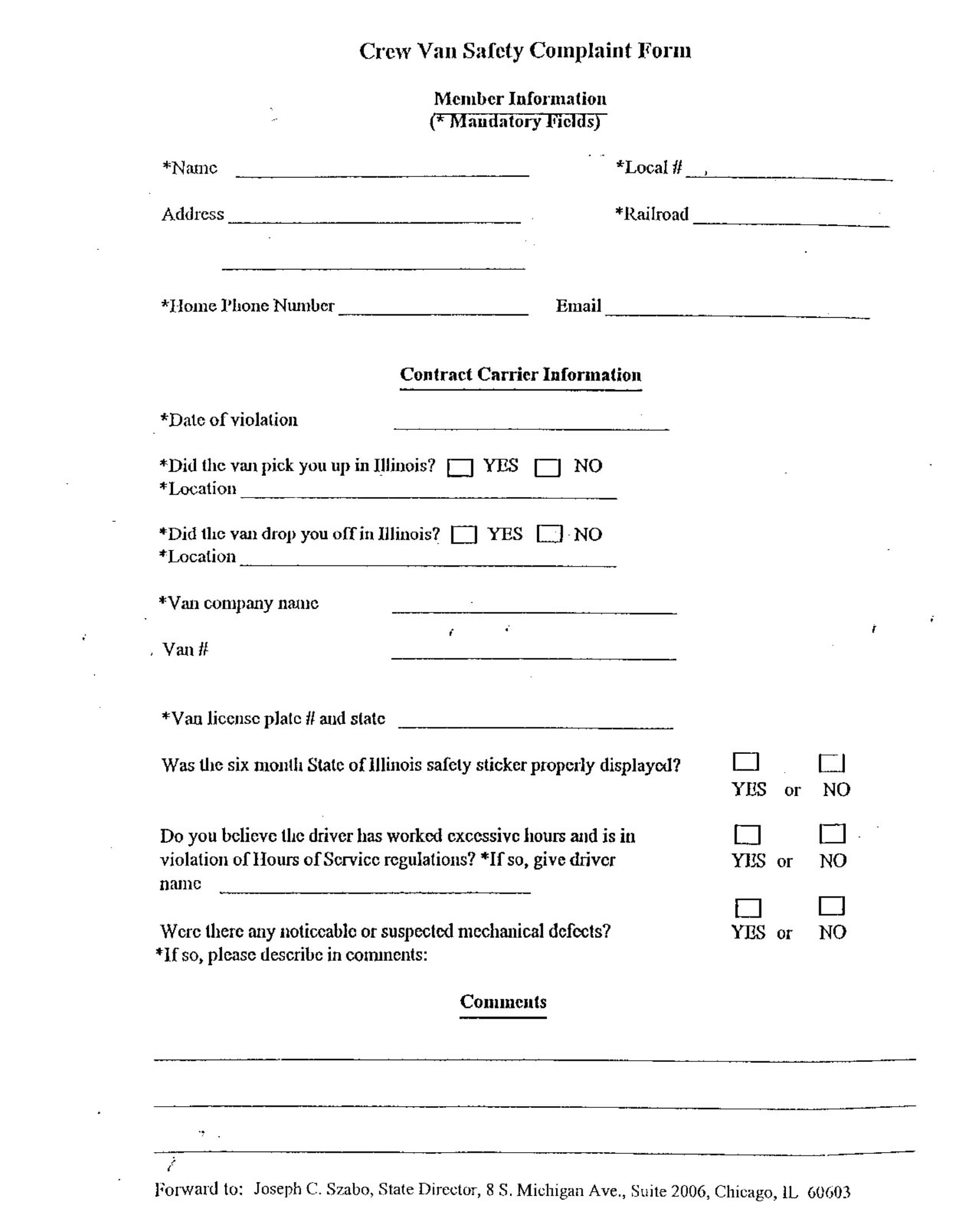 FREE 10+ Safety Complaint Forms in PDF