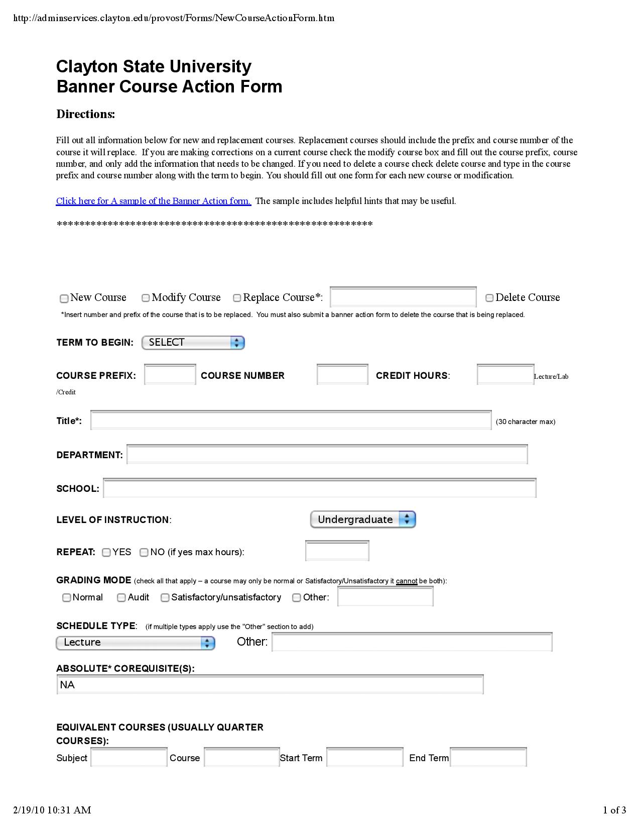 FREE 29+ Action Forms in MS Word | PDF | Excel