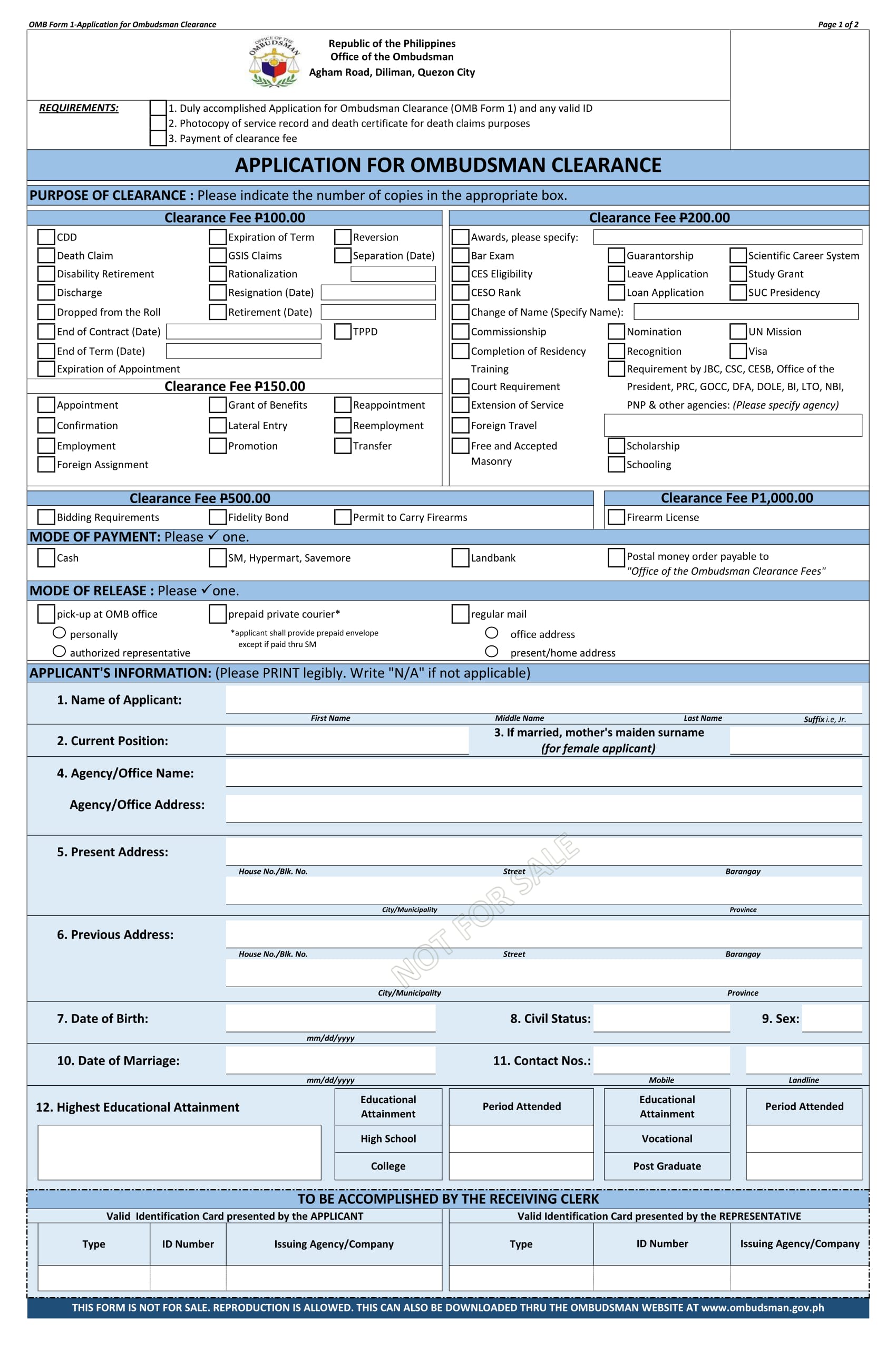 FREE 18+ Application Clearance Form Samples, PDF, MS Word, Google Docs