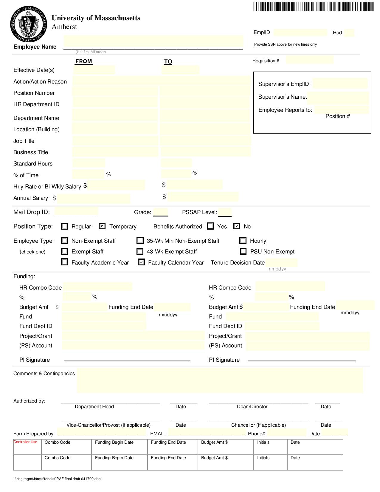 FREE 28+ Personnel Action Forms in PDF | MS Word | Excel