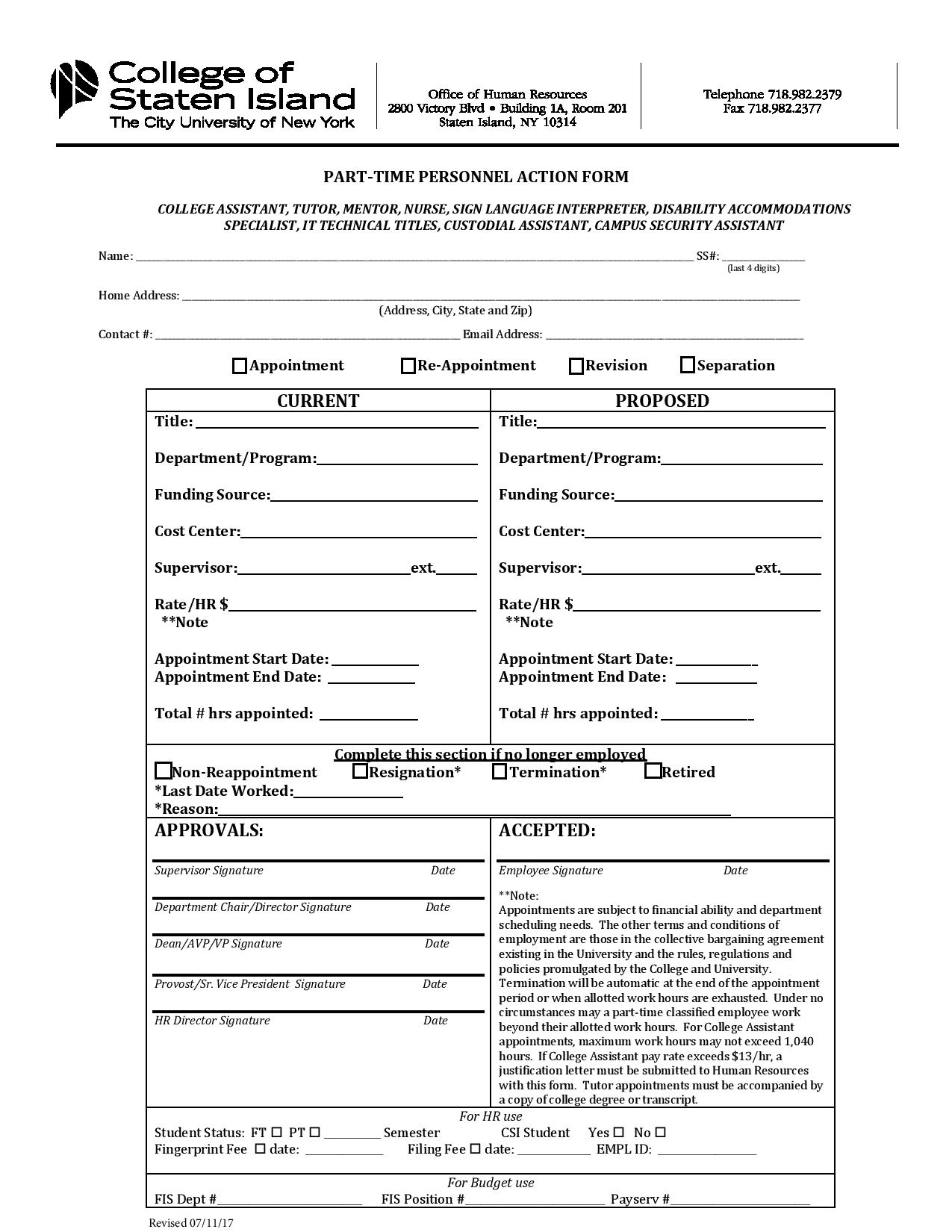 FREE 28+ Personnel Action Forms in MS Word | PDF | Excel