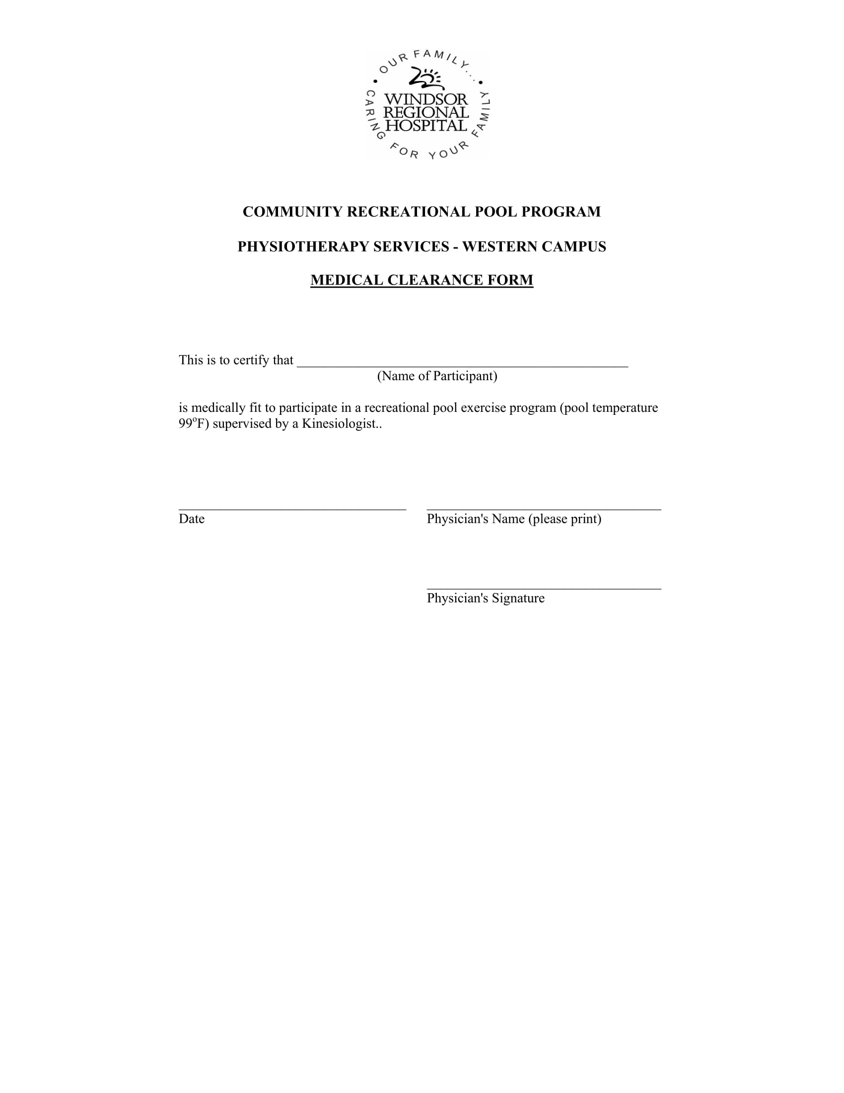 FREE 30+ Medical Clearance Form Samples in PDF | MS Word